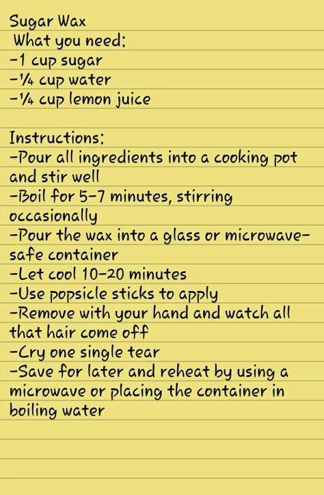 Easy Diy Sugar Wax Recipe For Smooth And Hair Free Skin