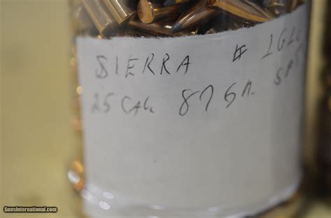 25 Caliber 87 Grain Psp Sierra Quantity 1200 Bullets