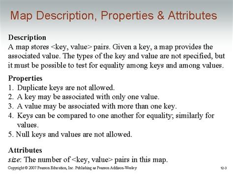 Chapter 12 The Map Abstract Data Type Data