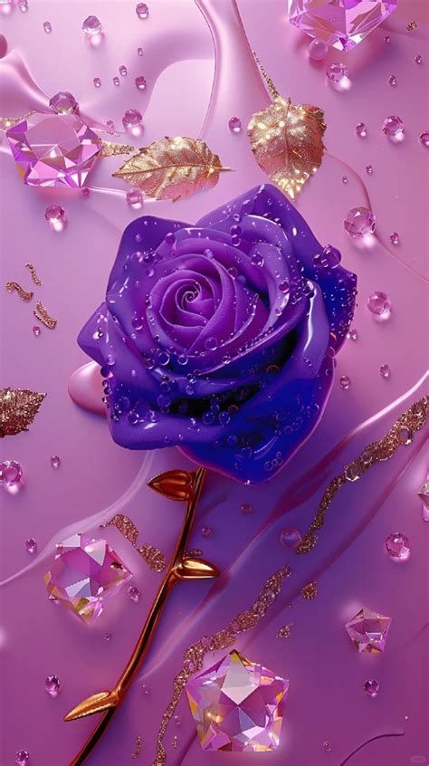 Pin By Julissa Henriquez On Backgrounds Purple Roses Wallpaper Cool