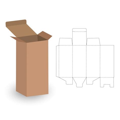 Premium Vector Box Packaging Die Cut Template