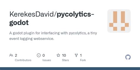 Github Kerekesdavidpycolytics Godot A Godot Plugin For Interfacing