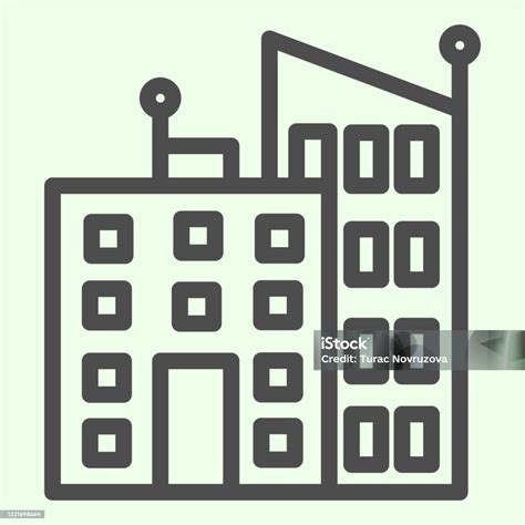 사무실 건물 선 아이콘입니다 도시 비즈니스 아키텍처는 흰색 배경에 스타일 픽토그램을 설명합니다 모바일 컨셉 및 웹 디자인을 위한 오피스 마천루 벡터 그래픽 0명에 대한 스톡
