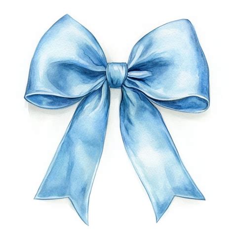 Printable Blue Bows Watercolor Bows Blue Clip Art Bows Decor Diy