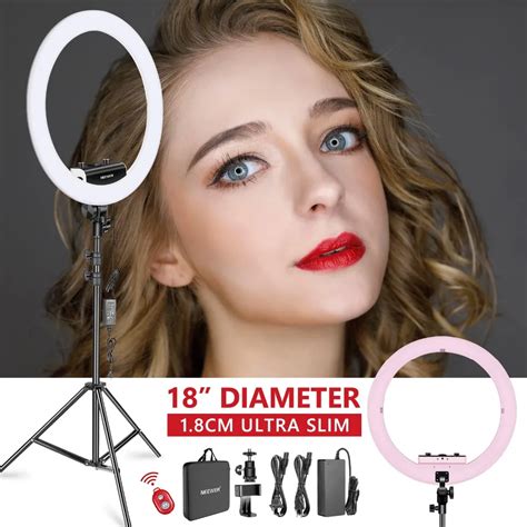 Neewer Ring Light Kit Upgraded Version 1 3cm Ultra Slim 18 Inches