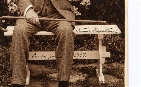 Signed Photograph By Hamsun Knut Fine Unbound Signed By Authors Between The Covers Rare