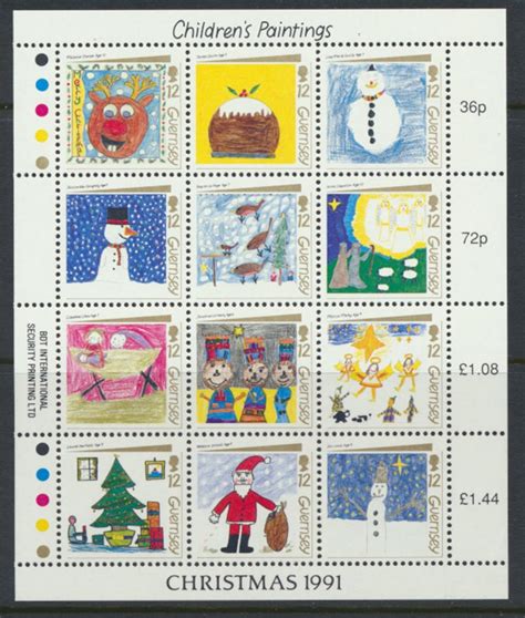 Guernsey Christmas Sheet 1991 MNH SG 540a SC 464 See Scan Details