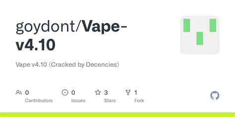 Github Goydont Vape V4 10 Vape V4 10 Cracked By Decencies