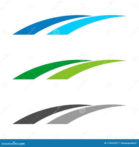 Road Street Swoosh Logo Template Illustration Design Vector Eps 10