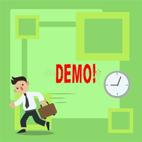 Handwriting Text Demo Concept Meaning Demonstration Of Products By
