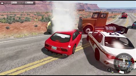 Rockslide Car Crashes BeamNG Drive Mp4 YouTube