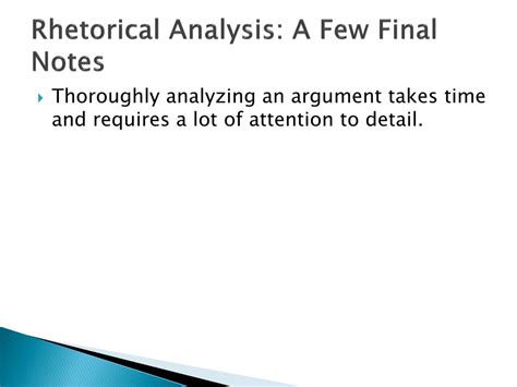 PPT Rhetorical Analysis PowerPoint Presentation Free Download ID