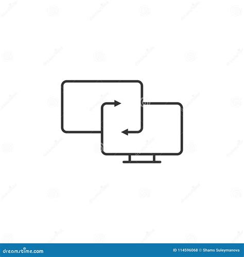 Synchronisation Icon Simple Element Illustration Synchronisation