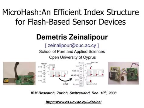 ppt microhash an efficient index structure for flash based sensor