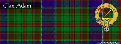 Clan Adam Tartan Footprint Scottish Heritage Social Network