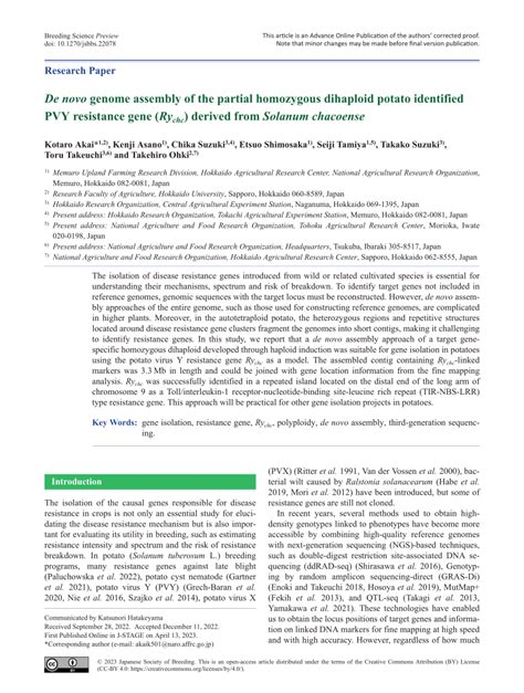 Pdf De Novo Genome Assembly Of The Partial Homozygous Dihaploid