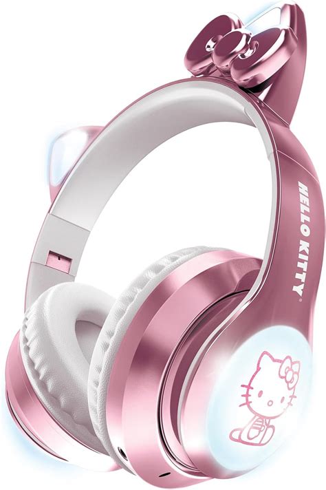 Hello Kitty Wireless Light Up Headphones Foldable Design