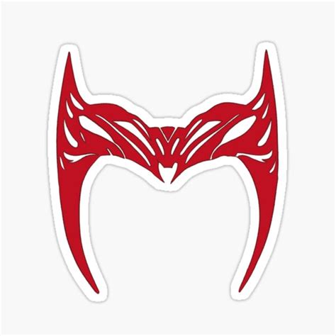 Scarlet Witch Crown Sticker By Secrettdesigns Redbubble