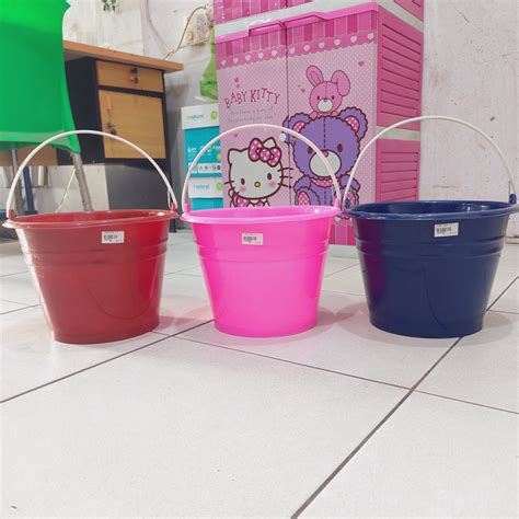 Jual Ember Mandi Plastik Warna Naga Liter Timba Air Cor Tebal Anti Pecah Perlengkapan