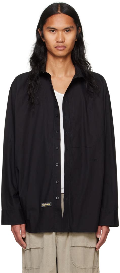 spencer badu black layered shirt spencer badu