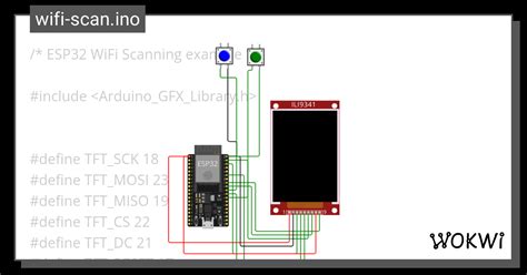 Pantalla Tft2 Wokwi ESP32 STM32 Arduino Simulator