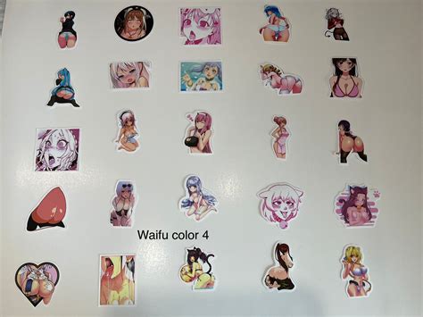 Waifu Anime Stickers Etsy