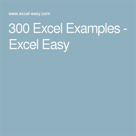 300 excel examples excel example education