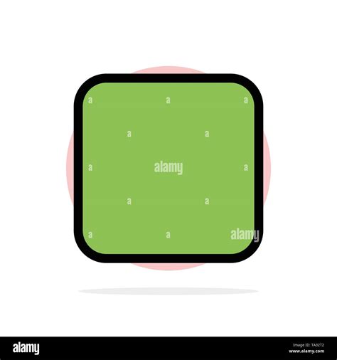Box Checkbox Unchecked Abstract Circle Background Flat Color Icon
