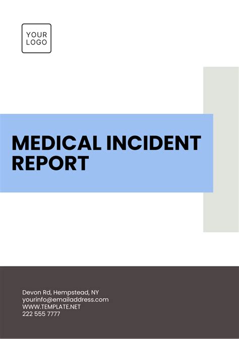 Free Medical Incident Report Outline Template To Edit Online