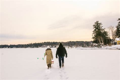 My First Time Ice Fishing On Lake Winnipesaukee Aubrey Craig