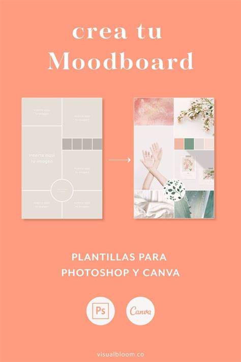 Plantillas de Moodboard para Canva y Photoshop Diseño de identidad de