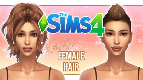 ⭐️ Best Cc Female Hair Links Cas The Sims 4 Youtube