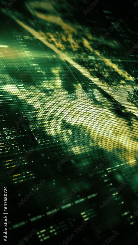 Vertical Format Advanced Data Matrix Simulation With A Dynamic And Immersive Display Of