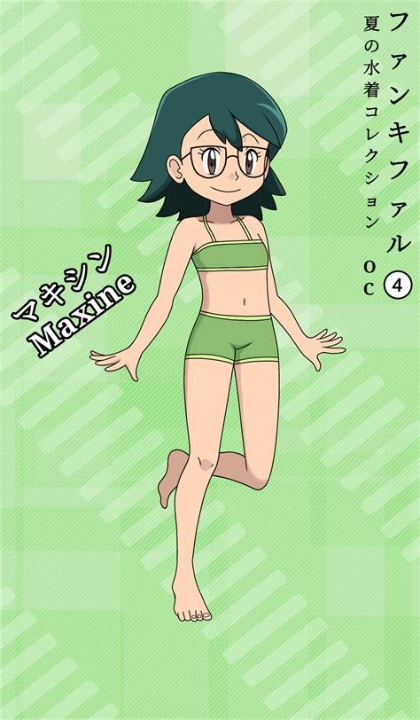 Comm Pokemon Trainer Maxine Swimsuit Version By Fankifalu On Deviantart