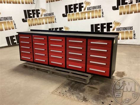 STEELMAN 10FT 25D 01B 25 DRAWER WORK BENCH TOOL CHEST Jeff Martin Auctioneers Inc