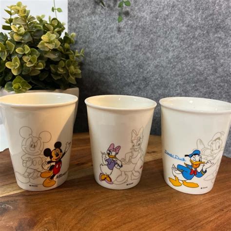 Vintage Walt Disney Porcelain Cups S