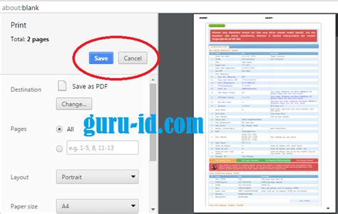 Cara Cetak Print Lembar Info Gtk 2017 Modul Ajar Kurikulum Merdeka