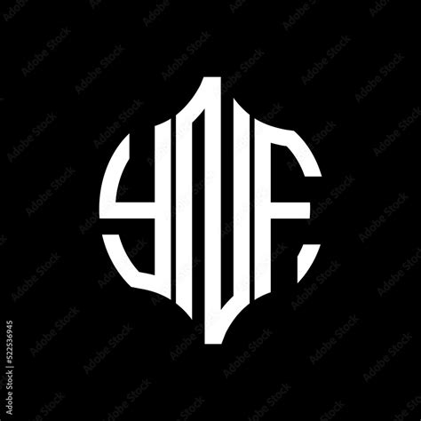 Ynf Letter Logo Ynf Best Black Background Vector Image Ynf Monogram Logo Design For