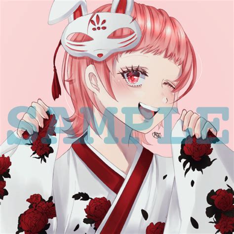 サンプルイラスト【和風女の子】 イラスト制作依頼はタノムノ