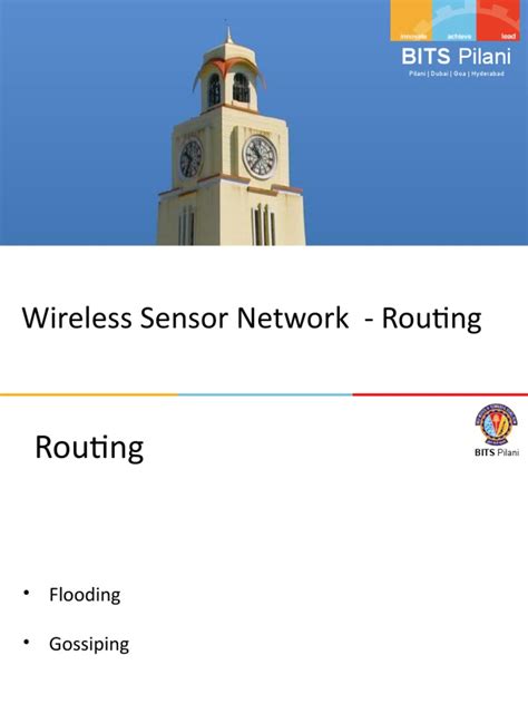 Wireless Sensor Network Routing Bits Pilani Pdf Wireless Sensor