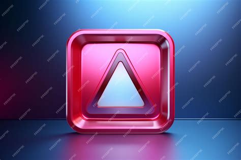 premium photo 3d icon rendering of user interface object play button
