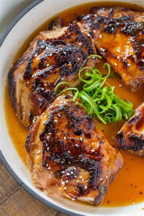 Baked Teriyaki Chicken Dinner Then Dessert