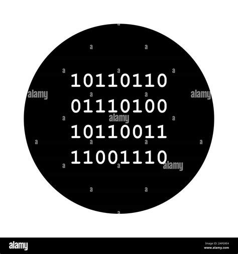 Binary Code And Circle Stock Photo Alamy