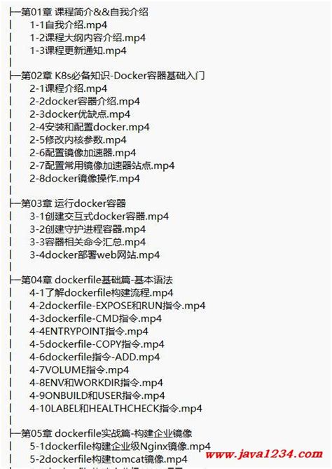 Kubernetes K8sdevops云原生全栈技术 视频教程 下载java知识分享网 免费java资源下载