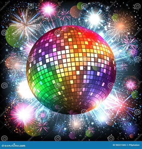 Sparkling Disco Ball Night Party Stock Vector Illustration Of Move
