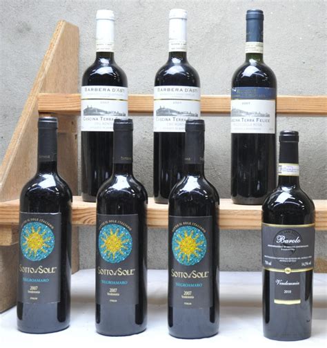 Lot Rode Italiaanse Wijn Aantal 7 Bt Barolo D O C Cantine San