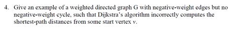 Solved Give An Example Of A Weighted Directed Graph G Chegg