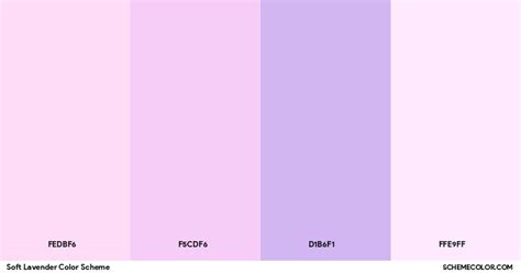 Soft Lavender Color Scheme Palettes