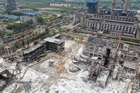 航拍河南义马气化厂爆炸核心区 组图河南频道凤凰网