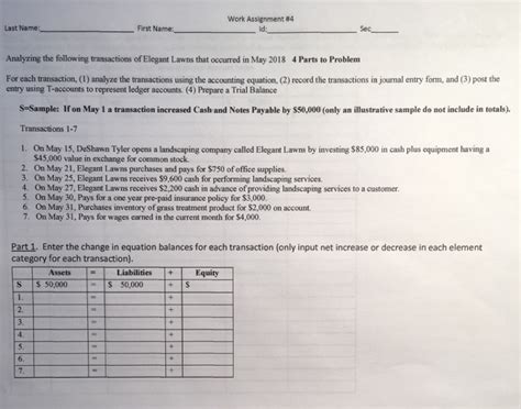 solved work assignment 4 last name first name analyzing